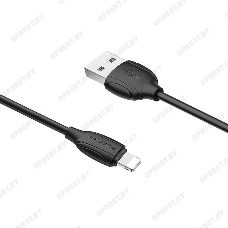 Дата кабель Borofone Bx19 Lightning 1м 1 3a цвет чёрный ᐅ купить в