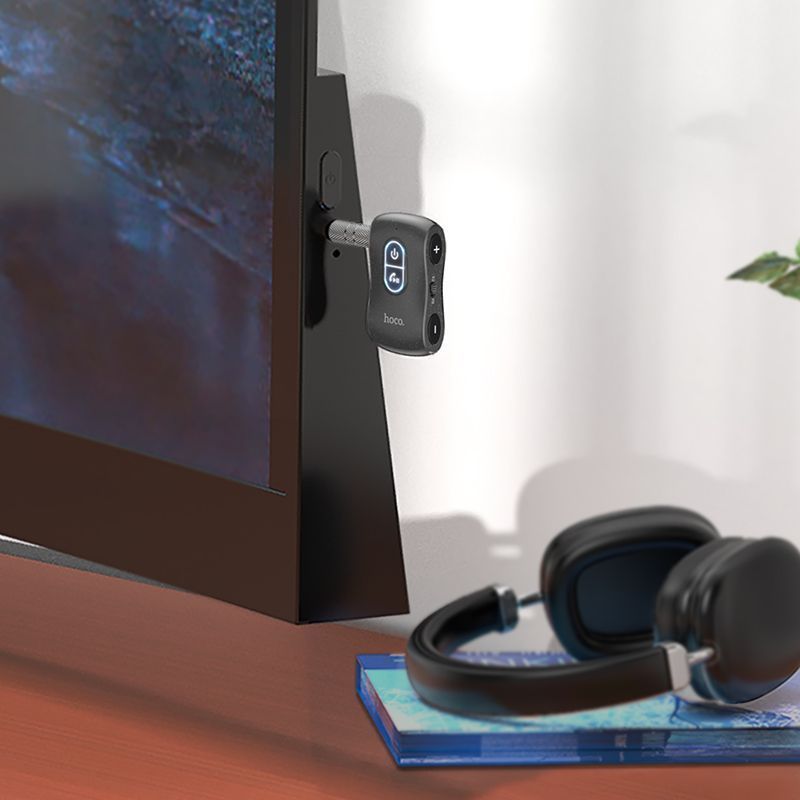 Автомобильный беспроводной AUX адаптер/трансмиттер Hoco E73 PRO цвет ...